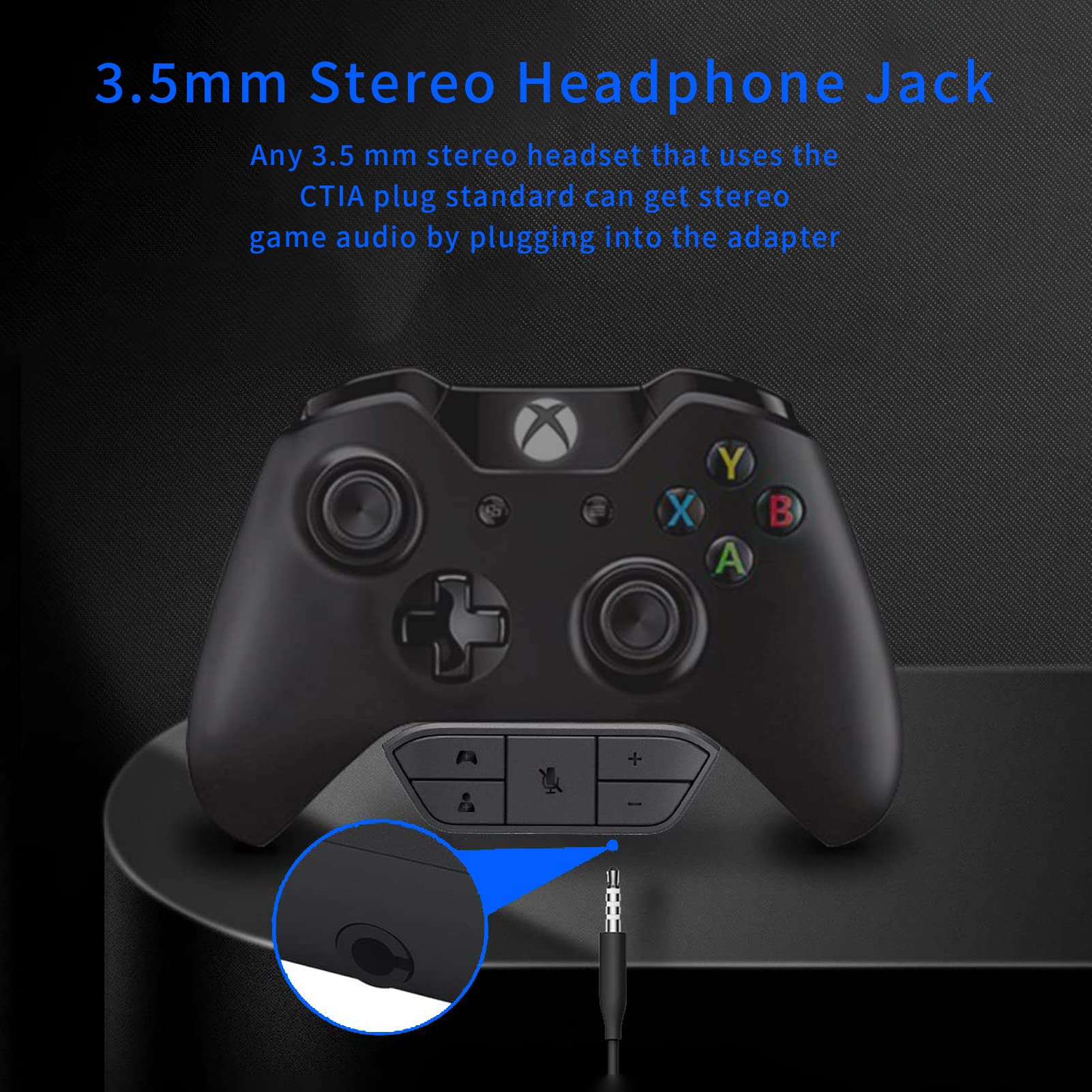 Gugxiom Stereo Headset Adapter for Xbox One - Plug and Play
