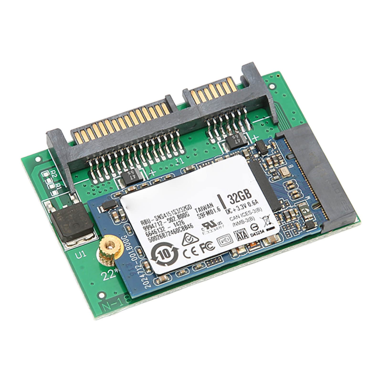 M.2 Hard Drive, PCB Plug and Play Large Capacity Stable Reliable 2 in 1 M.2 SSD Adapter for Home Office 32GB