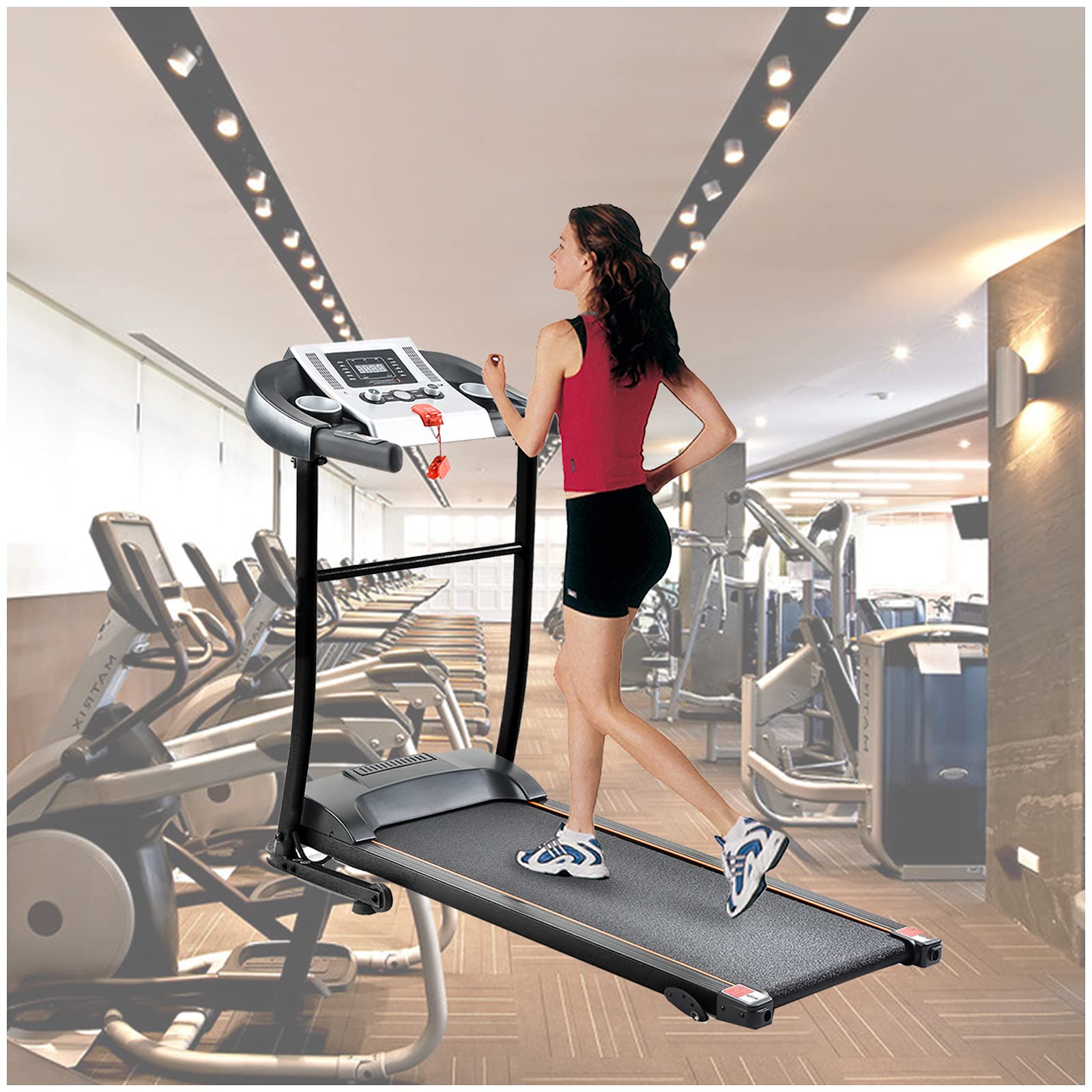 Electric Walking Treadmill Bike Treadmill for Home Folding Walking Jogging Exercise Treadmill with Auto Incline for Running and Walking Jogging Exercise