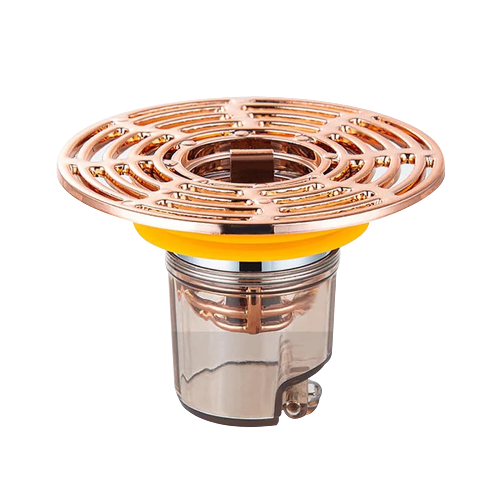 Magnetic Self-Closing Odor Proof Floor Drain Core, Drain Backflow Preventer, Floor Drain Odor Stopper for Kitchen Bathroom Bathtub Shower Room (Brass)