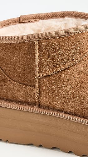 UGG Women's Classic Ultra Mini Platform Fashion Boot, Chestnut, 7