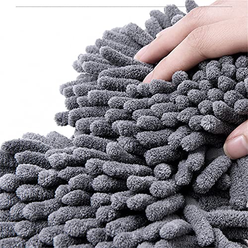 Retractable Double Layer Car Wash Brush, 2022 New Car Wash Brush with Long Handle, Premium Soft Car Wash Mop Scratch-Free Car Wash with 360°Flexible Rotation Microfiber Replacement Head (1 Pcs)