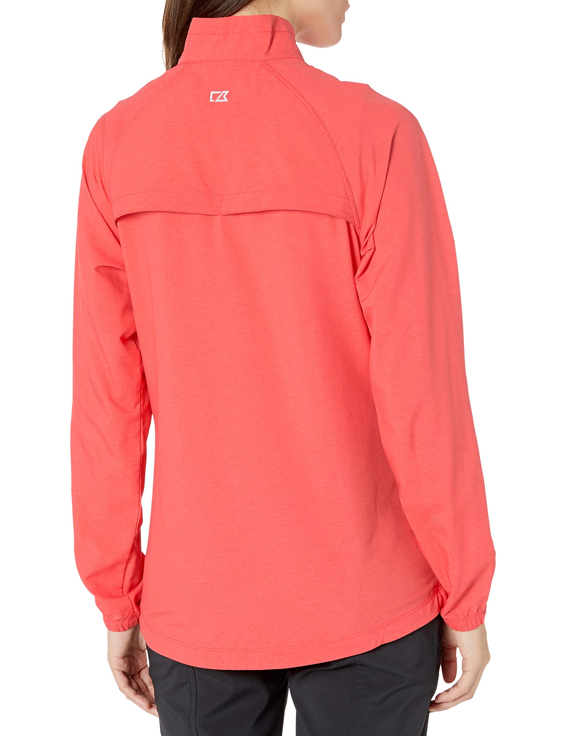 Cutter & Buck Women's CB Weathertec Jackie 3/4 Zip Pullover Windbreaker, Spark, Medium