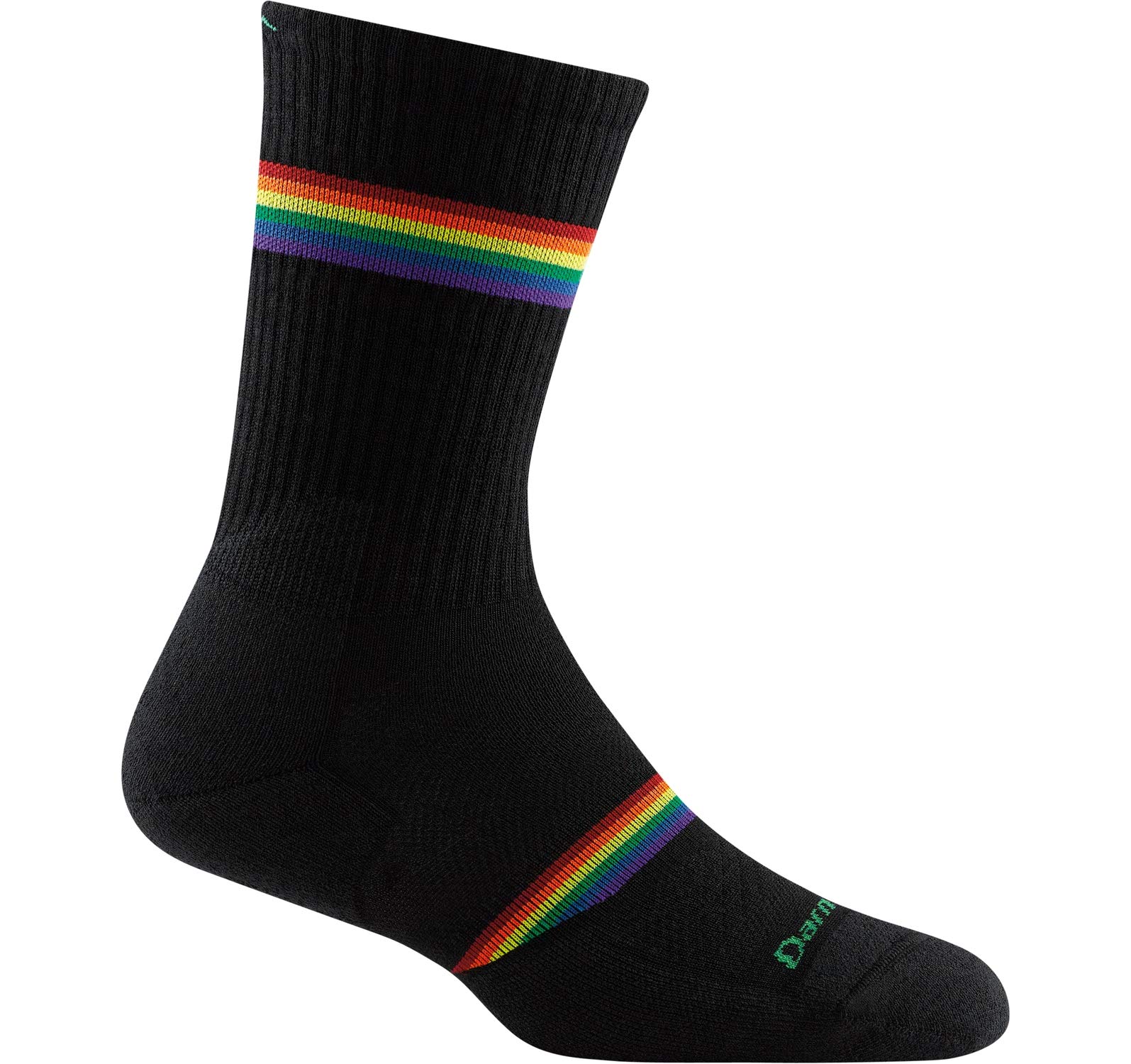 Darn Tough Vermont Prism Crew Lightweight with Cushion Black MD (US 7.5-9.5)