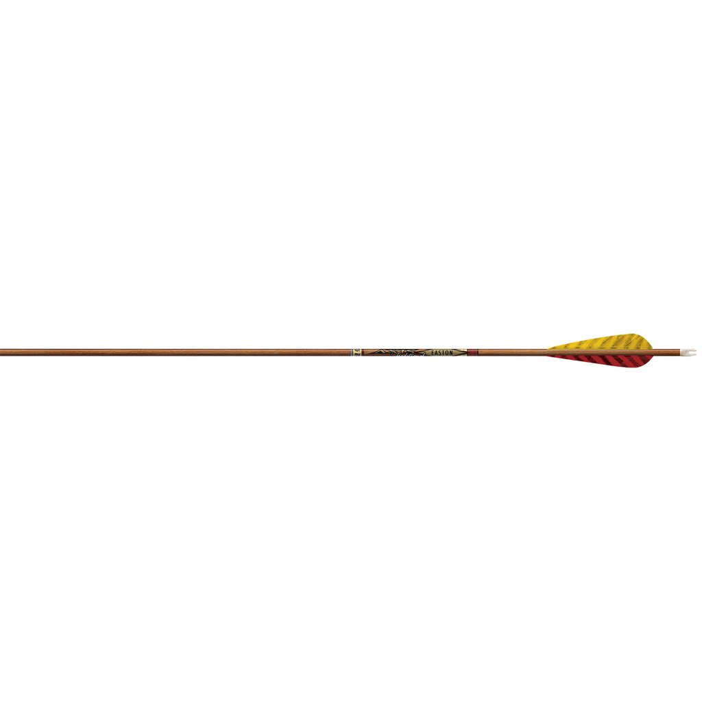 Easton Axis Traditional Arrows with 4" Feathers (6 Pack), Brown, 500