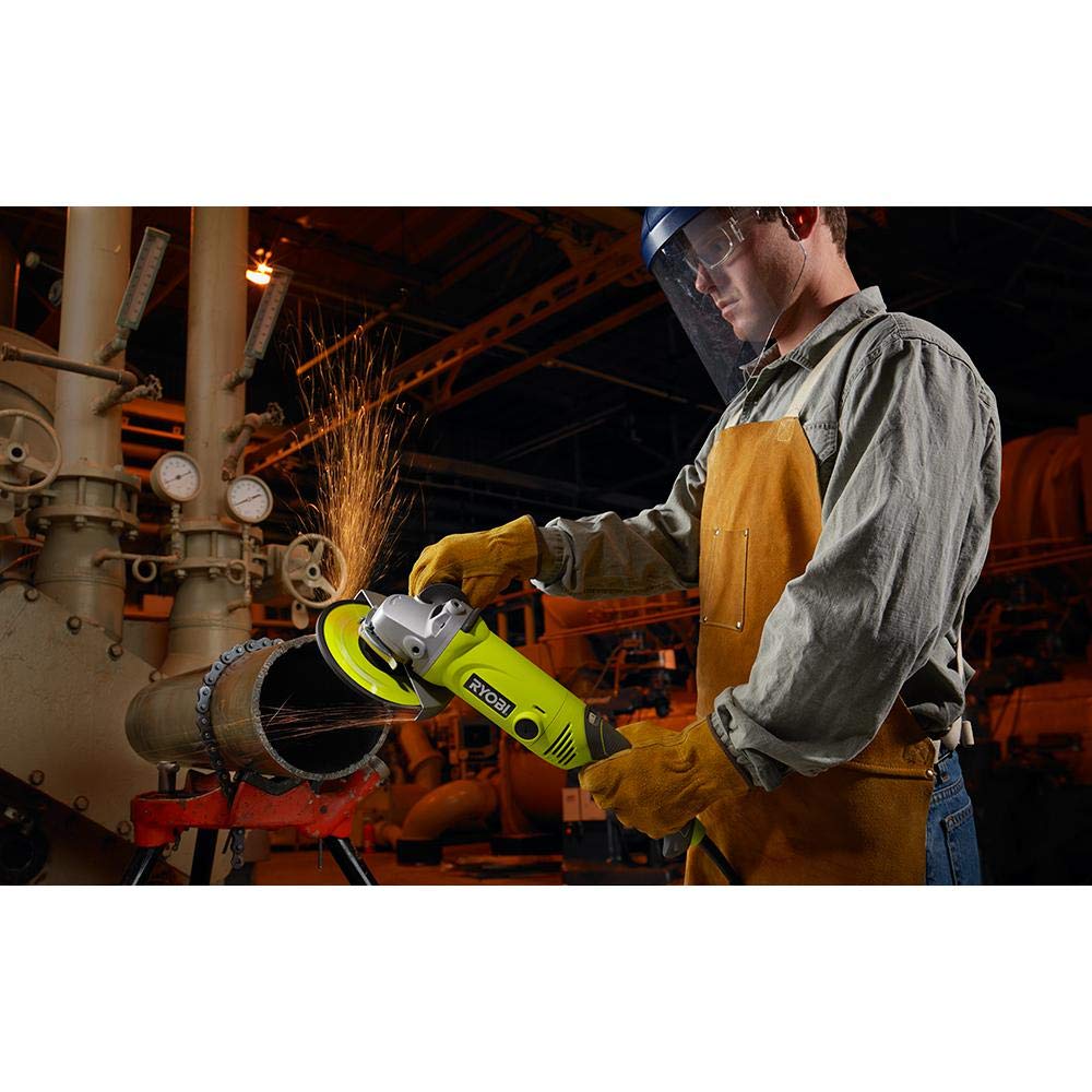 RYOBI 7 in. 10 Amp Angle Grinder