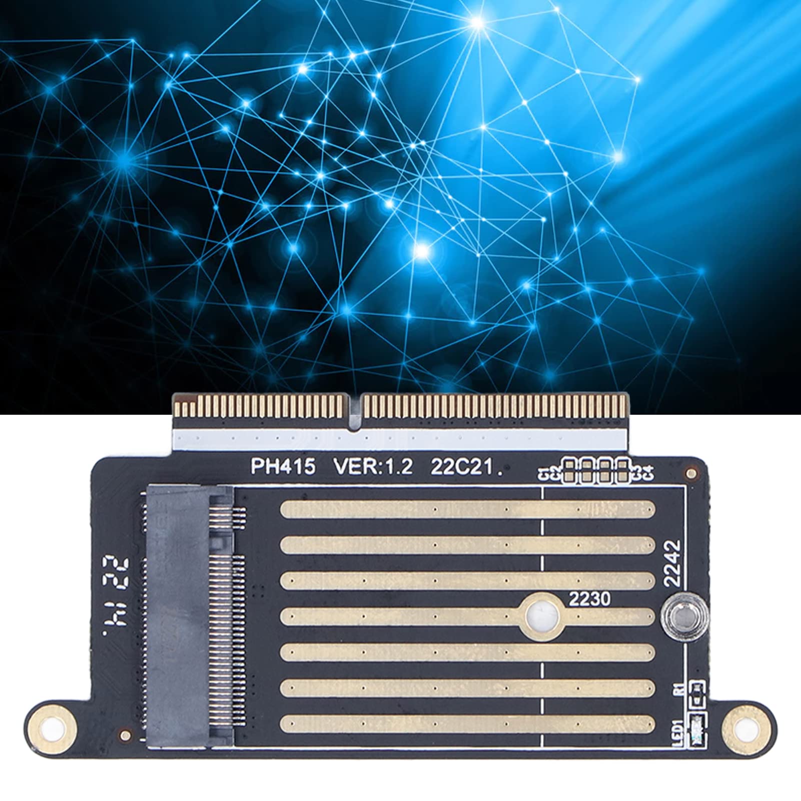M.2 NVME SSD Converter Adapter Convenient SSD Conversion Card Replacement Accessories for Many Applications Lightweight Laptop PCB Material