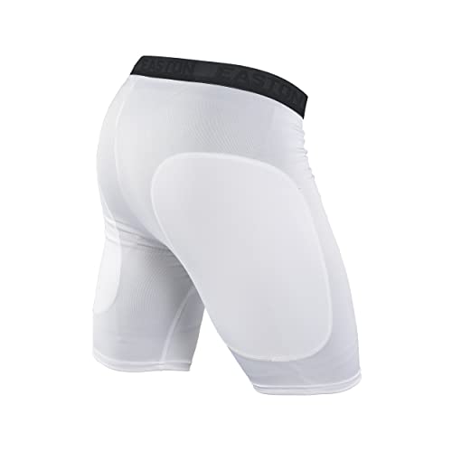 Easton boys Safe Baseball Clothing Shorts Sliding Youth, White, X-Large US