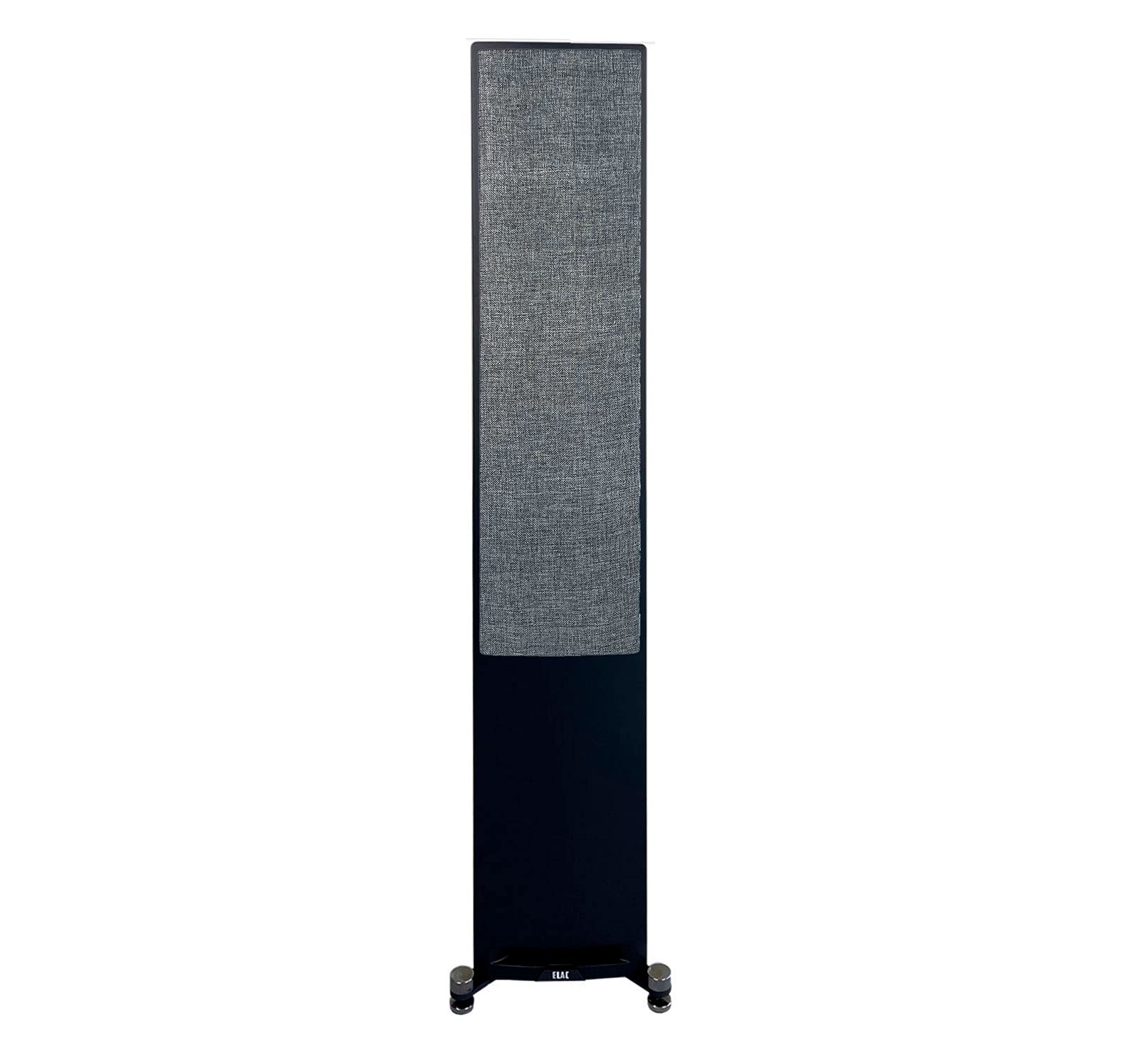 ELAC Uni-Fi Reference 3-Way 5-1/4" Floor Standing Speaker, Oak or Walnut Tower Speaker for Home Theater and Stereo System, Black Baffle with Walnut Sides
