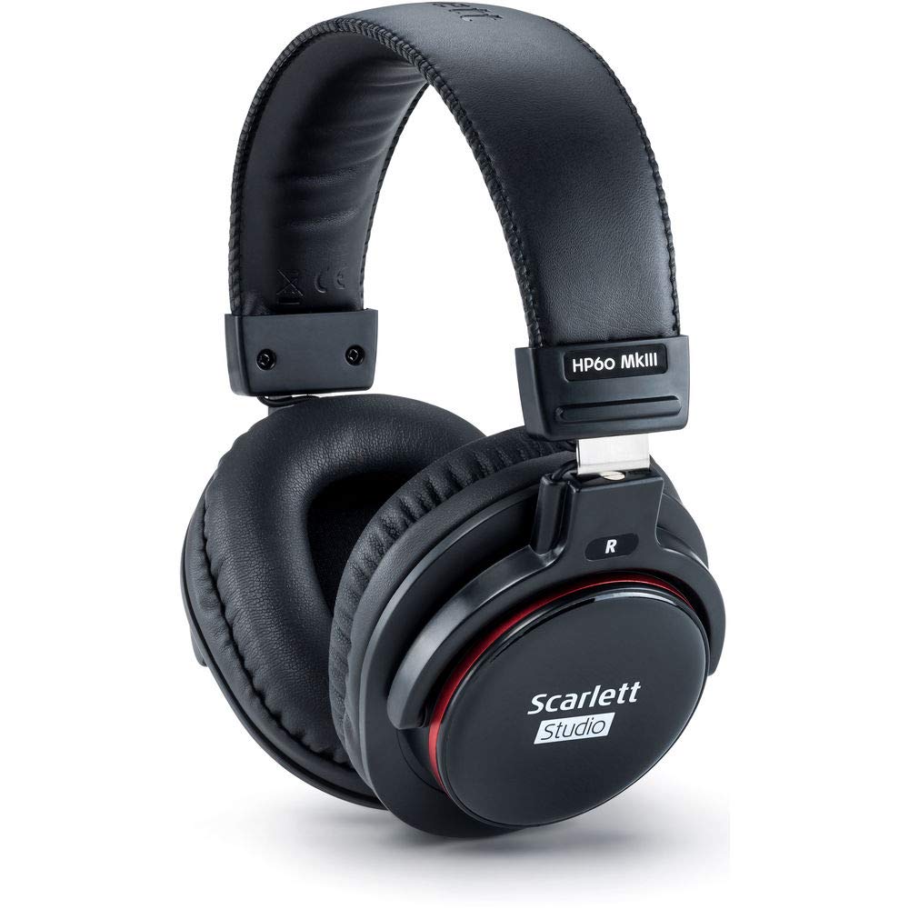 Focusrite Scarlett 2i2 Studio 3rd Gen 2-in, 2-out USB Audio Interface with Microphone & Headphones, Tripod Mic Stand + Boom, Headphone Holder, Pop Filter & 2x XLR Cable Bundle