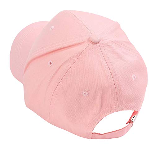 Foetest Cap Adjustable Baseball Cap Daddy Hat Headdress Dad-Cap Hat Sunhat Hip-Hop Flat Snapback Pink