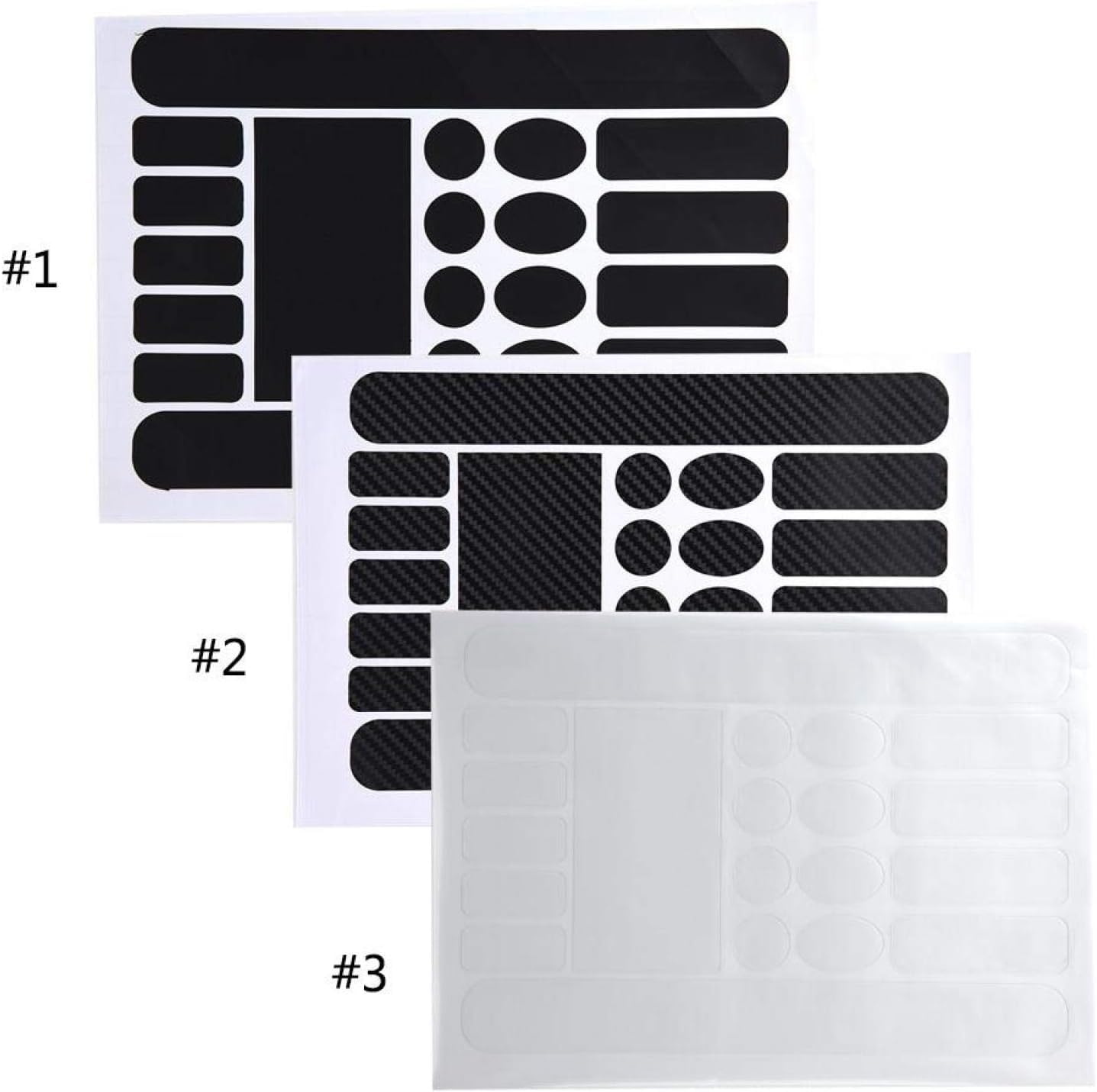Drfeify Bicycle Stickers, Plastic Chainstay and Frame Sticker Protector Kit for Outdoors Mountain Bikes Bicycle Cycle Decal(Transparency)