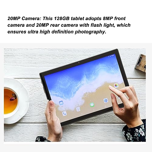 DAUZ 10 Inch Tablet, Tablet Octa Core CPU Processor for Home for Travel (US Plug)