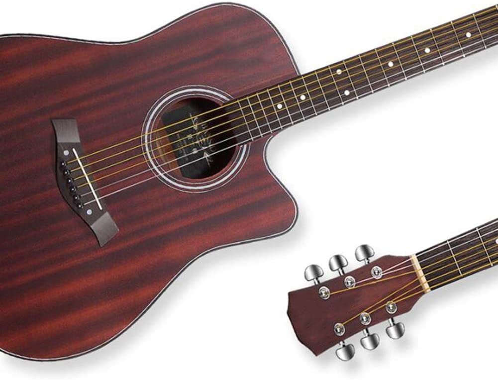 Guitar Kit, String Instrument Electronic Guitar Acoustic Guitar Beginner Classical Guitar Adult Fingerstyle Student Practice Ballad Performance Can Carry Travel Guitar ( Color : A , Size : Long-105cm