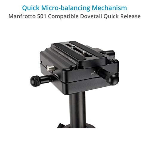 FLYCAM Redking Telescopic Handheld Camera Stabilizer w Dovetail Quick-Release for Video & Film Cameras up to 7kg / 15lb. 3-Axis Rotational Control, Easy Vertical Counterbalance. (FLCM-RK)