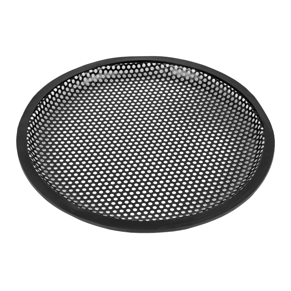 X AUTOHAUX Universal 10 Inch Car Audio Speaker Subwoofer Metal Waffle Grill Cover Protector with Rubber Edge and Clips 2pcs