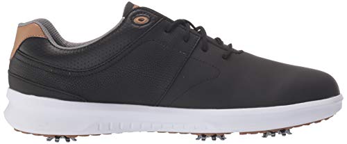FootJoy Men's Contour Series Previous Season Style Golf Shoes, Black, 8 W US