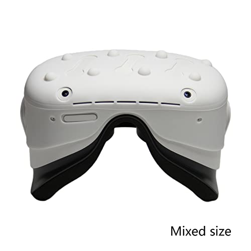 Driibubur Soft Silicone Case Protector Protective Cover Skin for Oculus Quest 2 VR Headset Silicone front case proetction sleeve