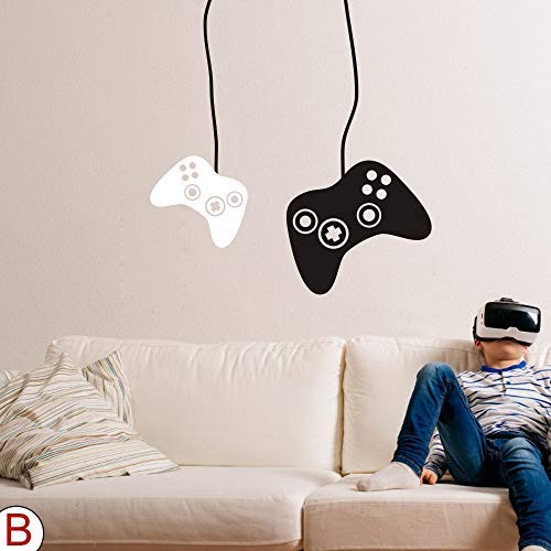 FlyWallD Game Wall Decal Boys Gamer Room Gaming Decals Bedroom Decor Video Game Controller Vinyl Art Stickers