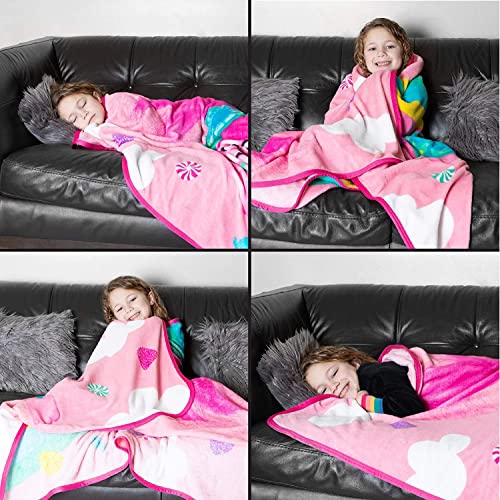 Franco Trolls Throw Plush Blanket Singing Duo 46 inches x 60 inches