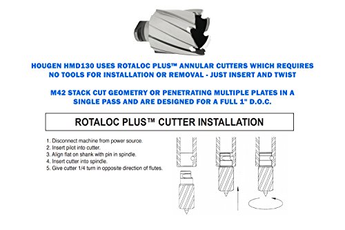Hougen HMD130 Ultra Low Profile lightweight right angle drill with large capacity. Replaces HMD115 and HMD150
