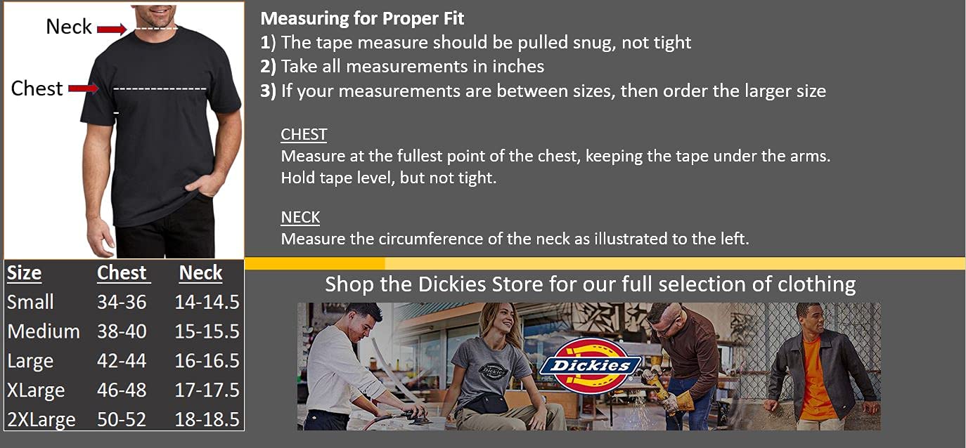 Dickies mens Short Sleeve Performance Cooling Tee T Shirt, Hunter Heather, Large US