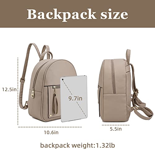 Montana West Anti Theft Backpack Purse for Women Backpack for Ladies with Secured Zipper & Tassel, MWC-104KH
