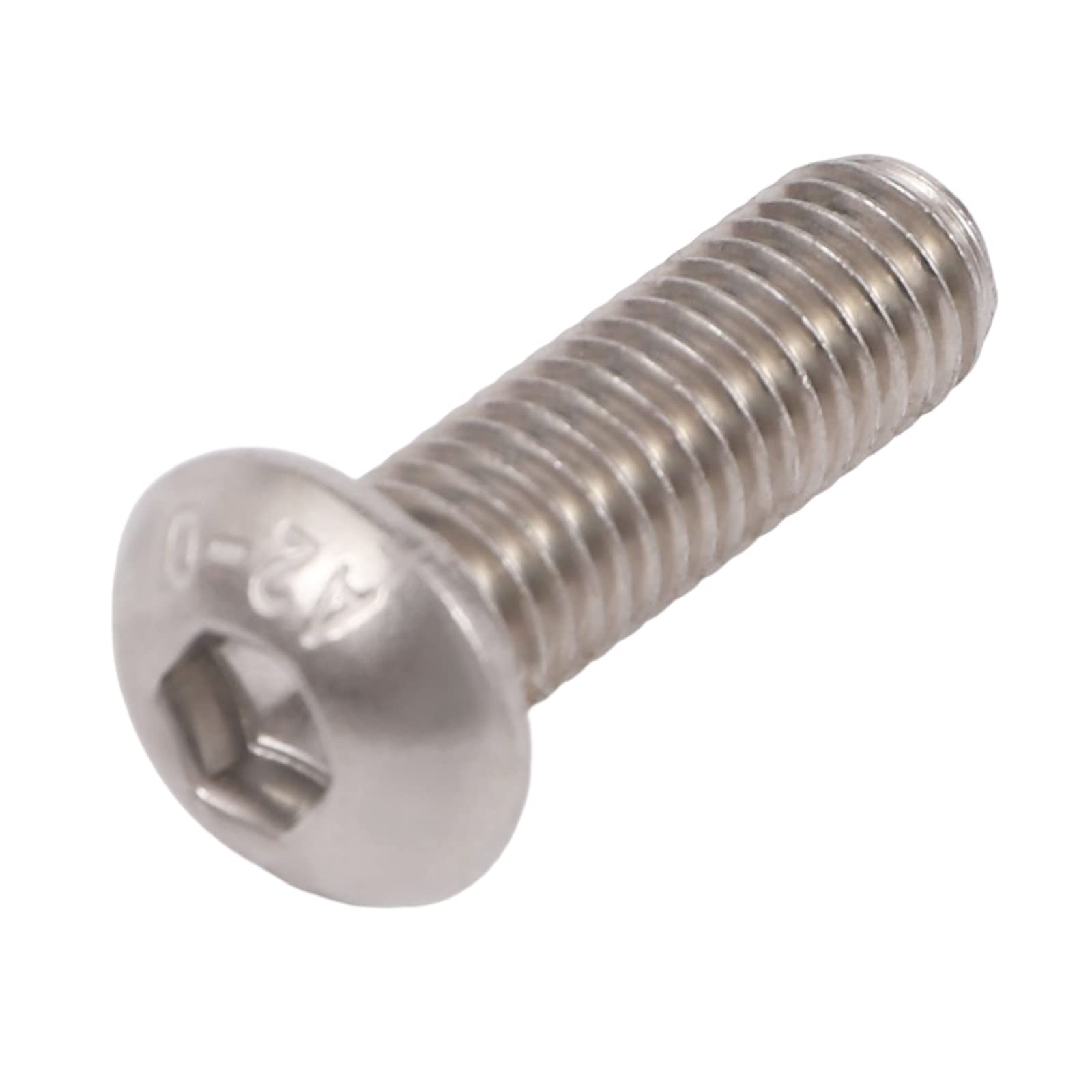 M8 x 1" Button Head Socket Cap Bolts Screws (25pcs), Stainless Steel 304 Allen Hex Drive Fully Thread Machine Screw, Lightweight and Compact