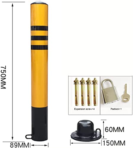 OUSIKA Parking Post, Parking Barrier, for Parking Lot Parking Post Road Parking Lot, Parking Space Lock Thickened Post Type Parking Space Lock and Floor Lock Bollard