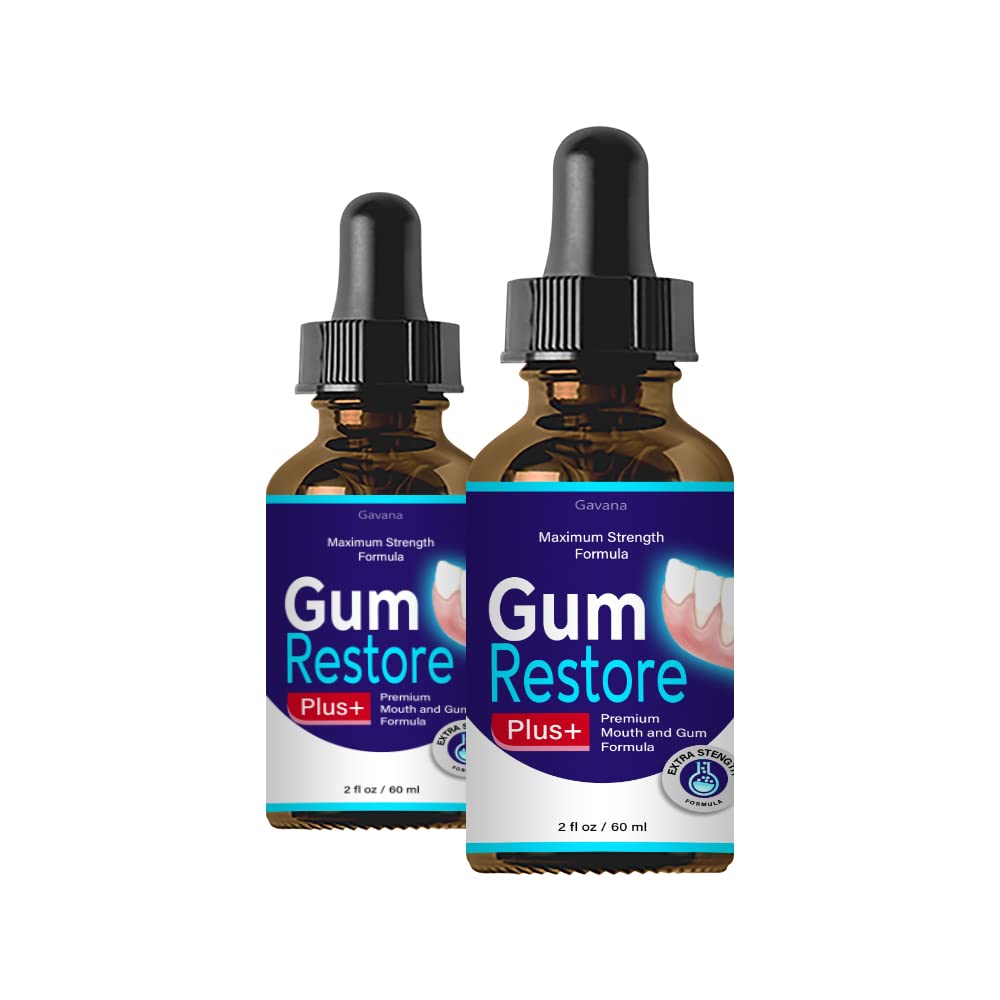 Gum Restore Plus - Gum Restore Plus Mouth & Gum Liquid Drops (2 Pack, 4oz)