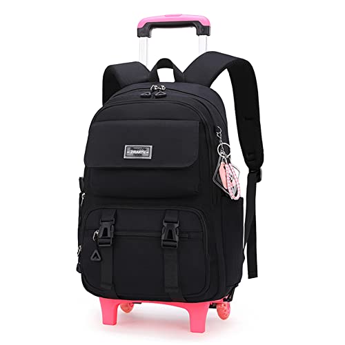 MITOWERMI Girls Rolling Backpack for Boys Trolley Bags for School Elementary Middle Bookbags with Wheels Boys Rolling Backpack