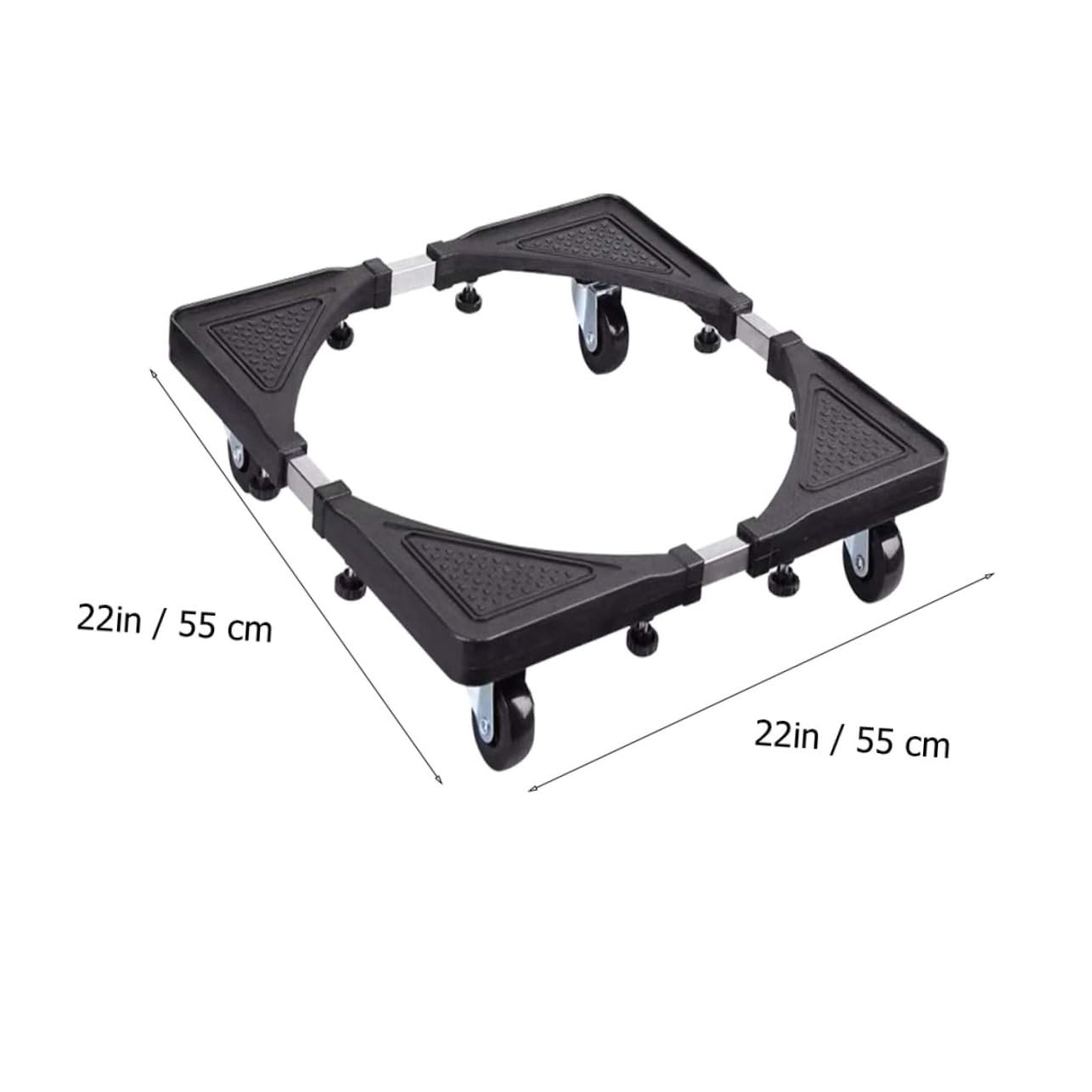 DOITOOL Wheel Mobile Bracket Soup Bowl with Lid Dolly Wheels Portable Mini Fridge Mini Fridge Stand Washer Base Portable+washing+machine Stainless Steel Trailer Electrical Appliance