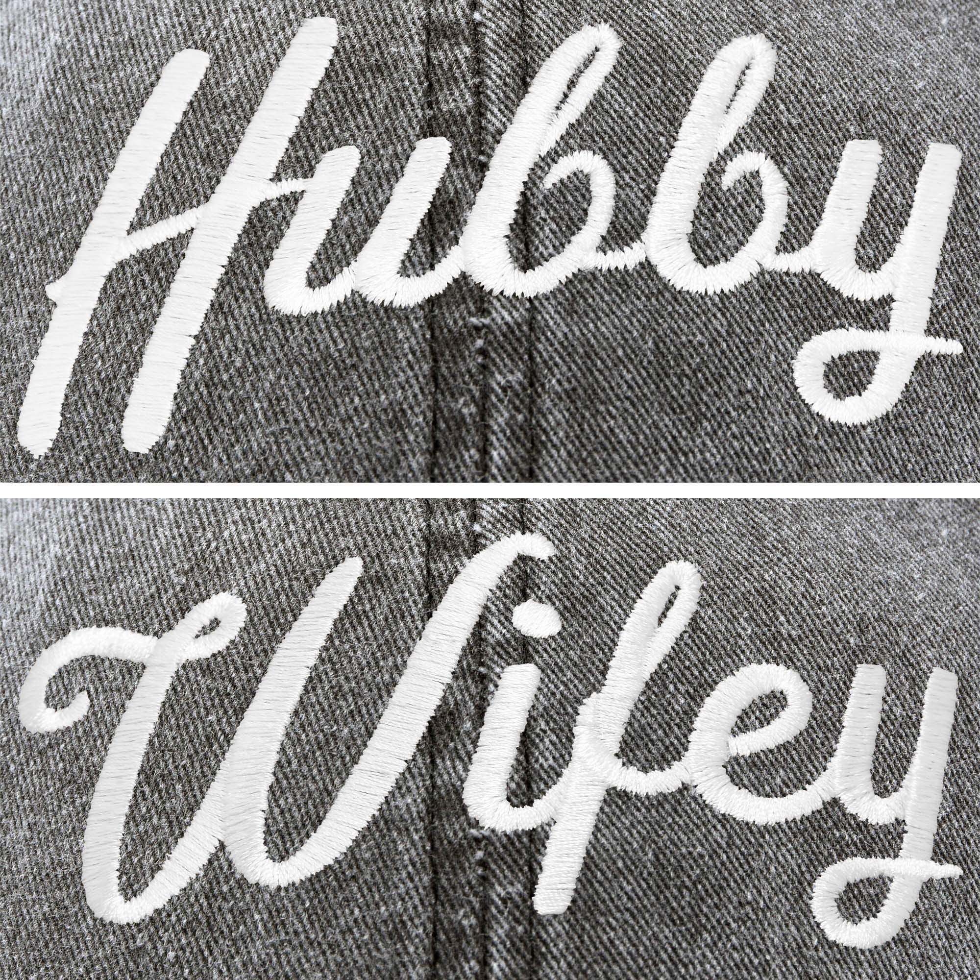 DALIX Wifey Hubby Couples Dad Hats Baseball Caps Gift Set of 2 in Washed Black