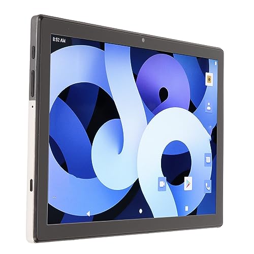 DAUZ Tablet, Front 8MP Rear 16MP Multiinterface Smart Tablet 10.1 Inch 4G LTE (Silver)