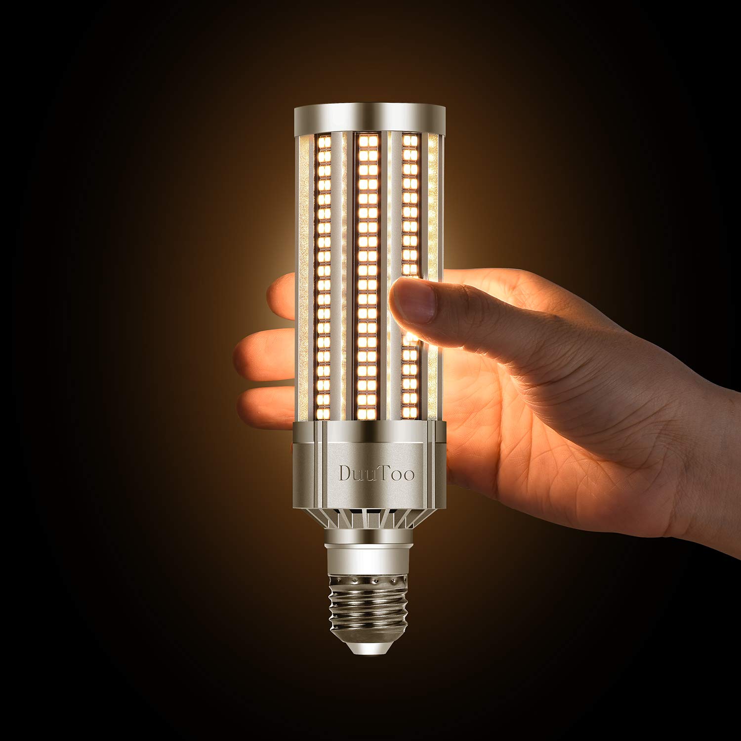 DuuToo 35W Super Bright Corn LED Light Bulb Fanless(300 Watt Equivalent) - E26/E39 Mogul Base LED Bulb - 3000K Warm White 4200 Lumens for Large Area Commercial Ceiling Lighting - Shop Factory