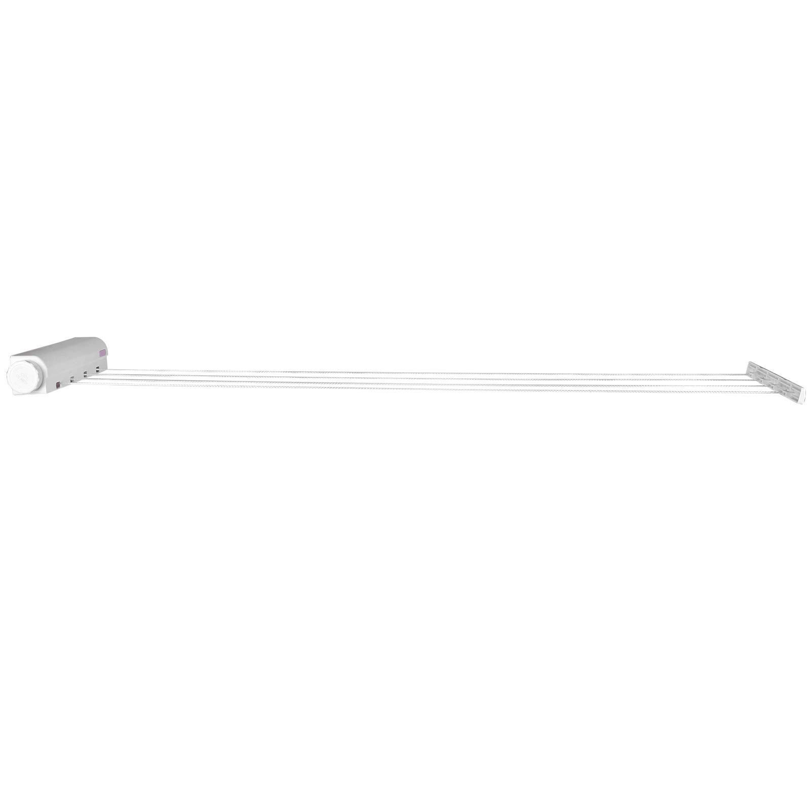 Retractable Clothesline for Indoor and Outdoor Use Space-Saving Clothes Drying Rope Hanger with Four Ropes Easy to Install and Adjustable Length