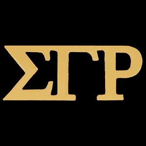 Sigma Gamma Rho Sorority 3 Letter Gold Pin