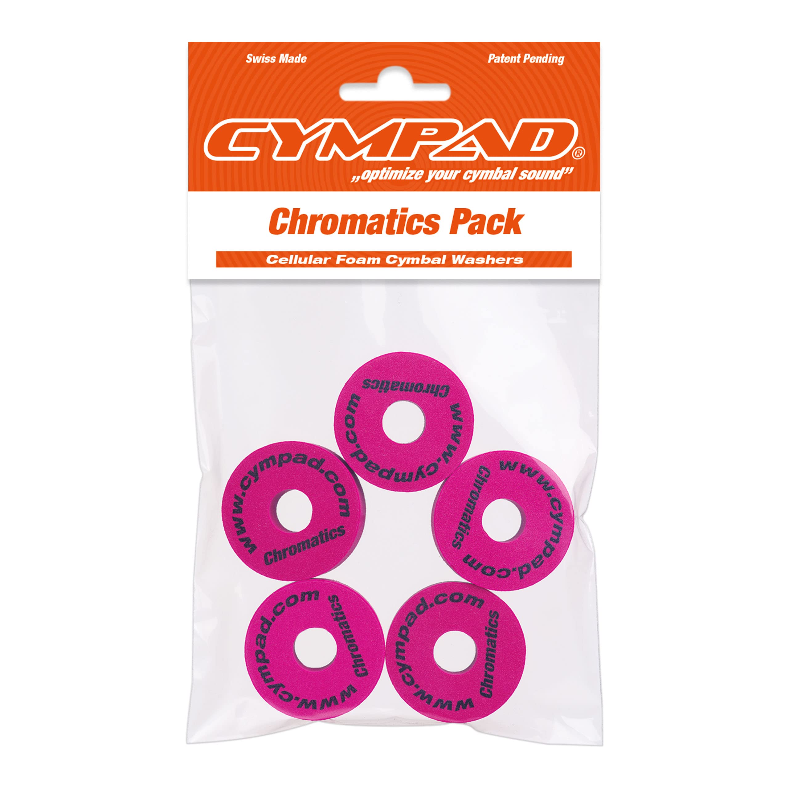 Cympad Chromatics Foam Cymbal Washer Set 40/15mm Crimson