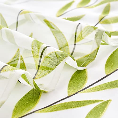 MIULEE Velvet Curtains Olive Green Elegant Grommet Curtains with Sage Sheer Curtains Rod Pocket for Classical Living Room Bedroom Decor 84 Inch