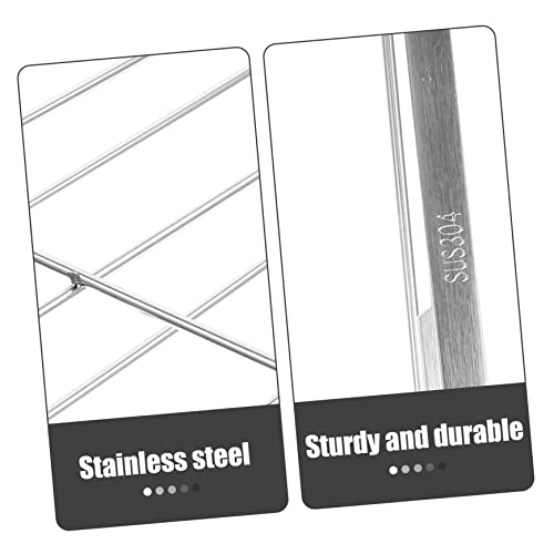 UPKOCH Kitchen Cutting Board Rack Mug Stand Wall Storage Shelf Wall Pot Rack Chopping Board Organizer Hanging Storage Baskets Pan Lid Organizer Chopping Board Organizer for Cabinet Silver