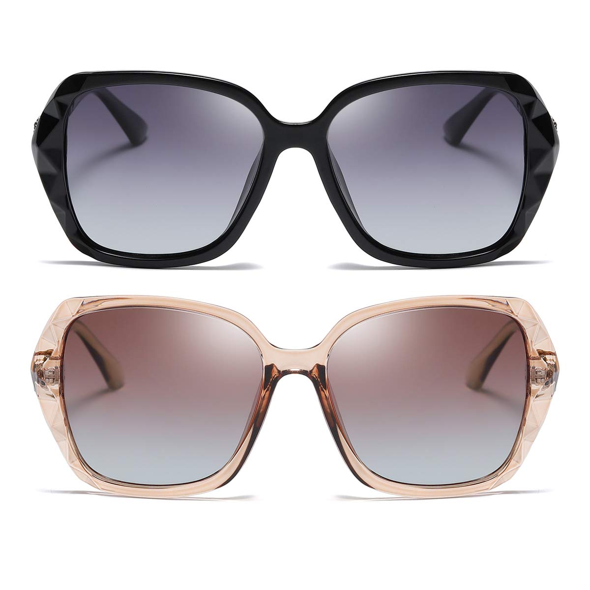 Dollger Oversized Polarized Sunglasses for Women Trendy Classic Ladies Sun Glasses UV400 Protection