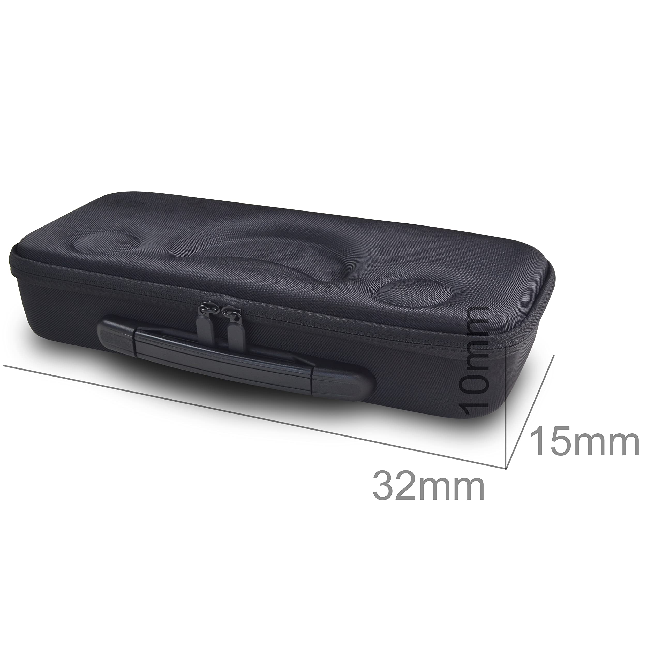 Fgoola Steam Deck Carrying Case, Protective Hard Shell Portable Travel Bag for Steam Deck Consoles, AC Adapters, Deck Accessories and Screen Protectors，Black