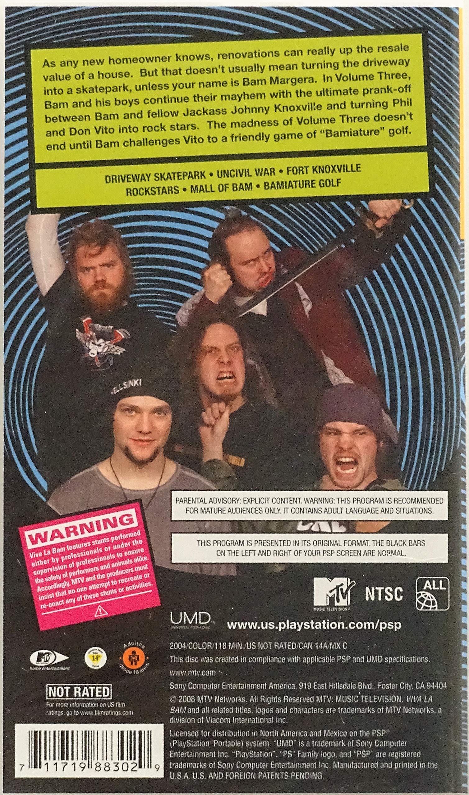 Viva La Bam Vol 3 - Sony PSP