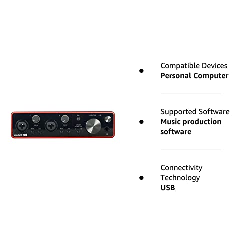 Focusrite SCARLETT 2I2 3rd Gen 192KHz USB Audio Interface w/ Pro Tools First