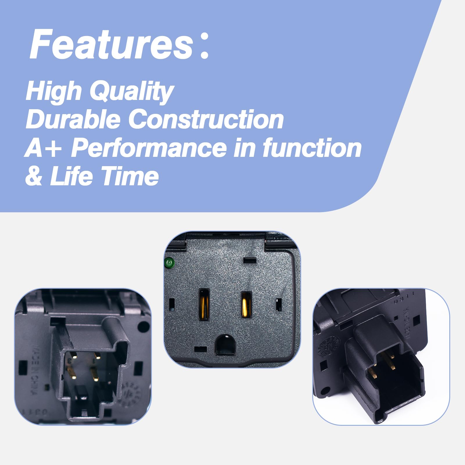 Electrical Power Outlet Socket Dash Console Fits for Ford 2011-2016 F250 F350 F450 Superduty 2011-2014 F150 Expedition Lincoln Navigator Mark 2011-2015 Explorer DC/AC 110V/150W Replace BC3Z-19N236-A