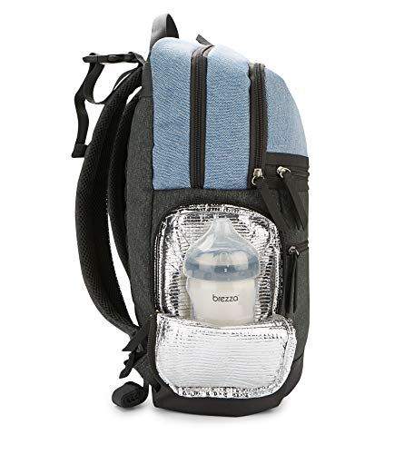 Eddie Bauer Meridian Diaper Backpack, Grey/Blue