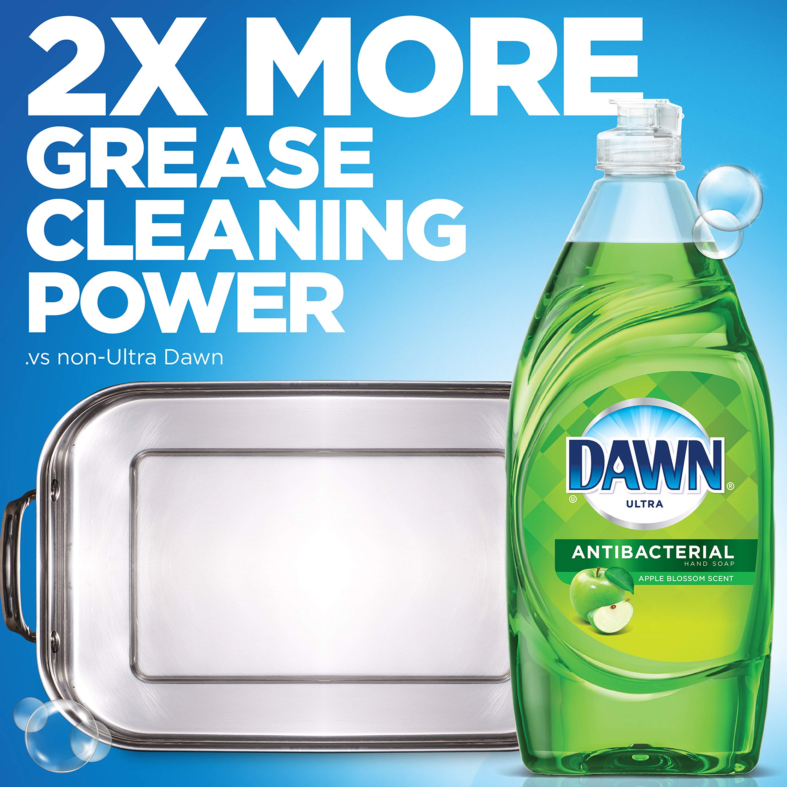 Dawn Dish Soap + Antibacterial Hand Soap, Includes 1 Dishwashing Liquid Refill Original Scent, 1 Hand Soap Refill Apple Blossom Scent, 56 Fl Oz (Pack of 2)