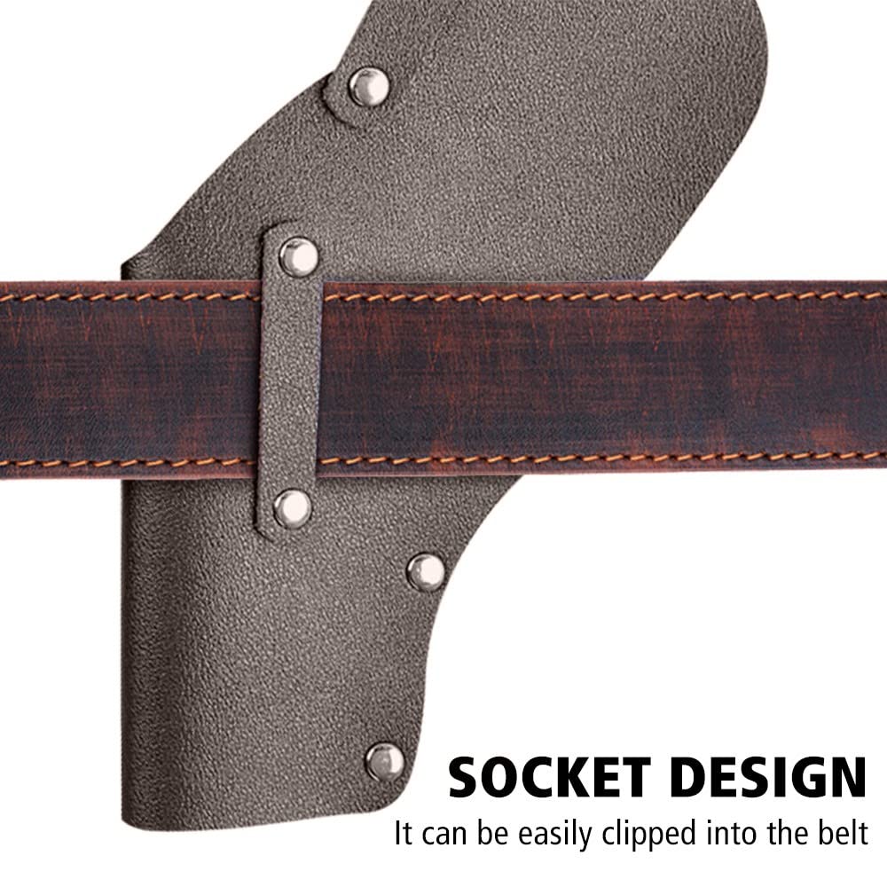 DONGKER Revolver Holster,Leather Concealed Western Cowboy Gun Holster for Left Right Hand Pull Gun Festival Cosplay