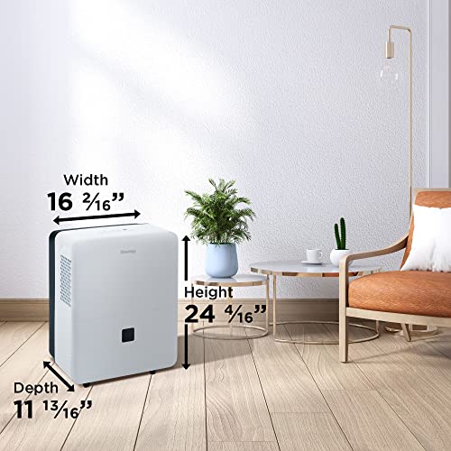 Danby DDR050BJWDB-ME 50 Pint (23.6 L) Smart Energy Star® Dehumidifier with Electronic controls with LED display in White