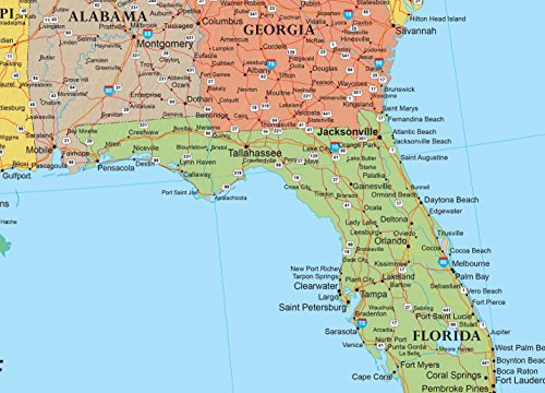 RMC 32" x 50" Signature United States USA and World Wall Map Set (Laminated)